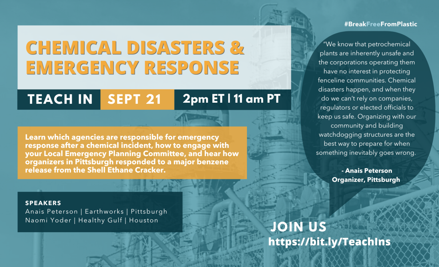 Petchem Teach-In Series: Chemical Disasters & Emergency Response ...
