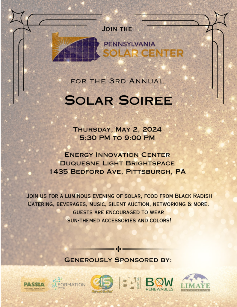 PA Solar Center’s 5th Anniversary Annual Solar Soiree - Breathe Project
